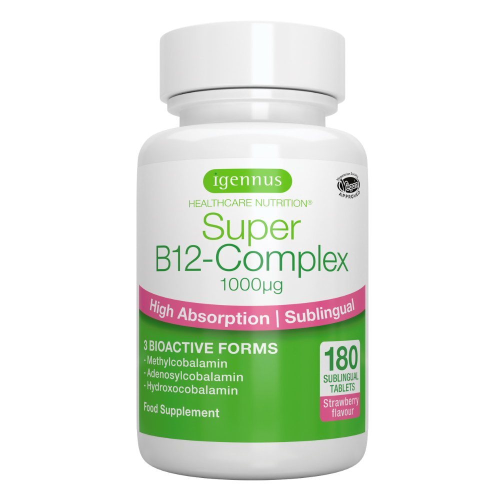 Super B12-Complex 1000mcg, Sublingual Vitamin B12 Melt, High Absorptio ...